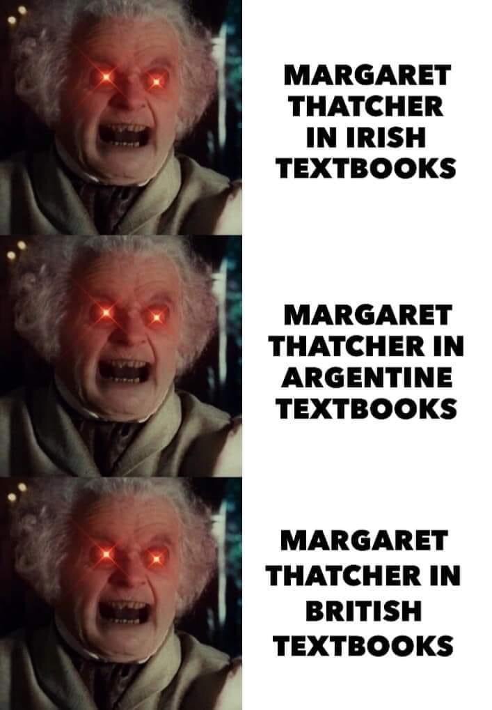 Meme Dump: Margaret Thatcher in History Books - Neko Random